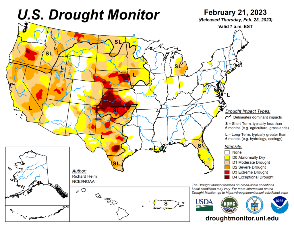 DROUGHT MONITOR | luckeyfarmers.com