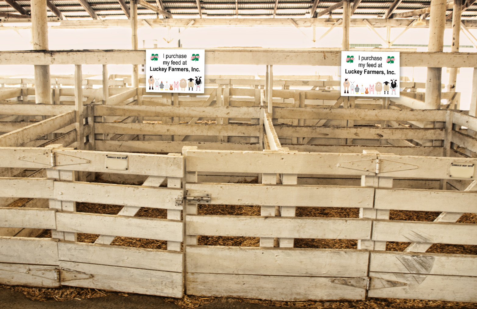 Fair Season Feed Signs | luckeyfarmers.com